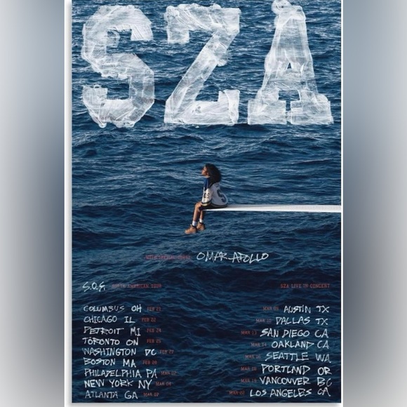 Wall Decor | Sza Poster Pop Diva Music Album Sos Poster Canvas Painting ...